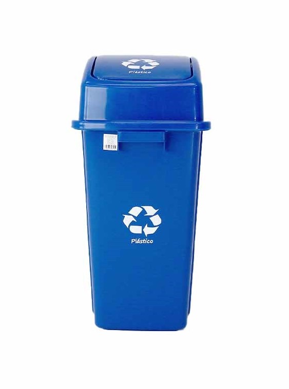 Basurero reciclaje azul | DisMueble