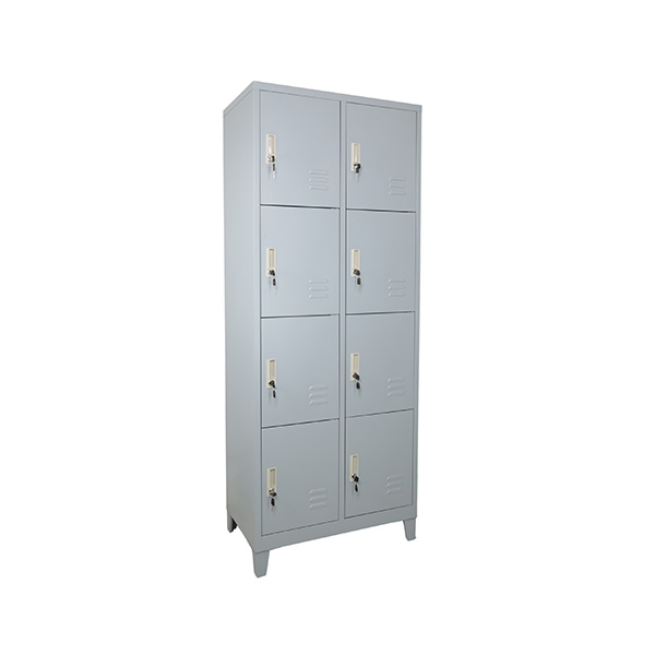 Locker metálico de 8 puertas o compartimientos con llave | DisMueble